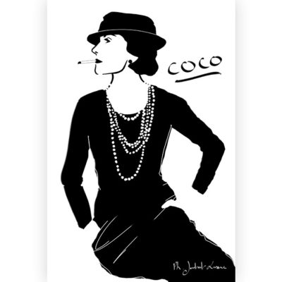Portrait de Coco Chanel – Gris-bleu, la boutique